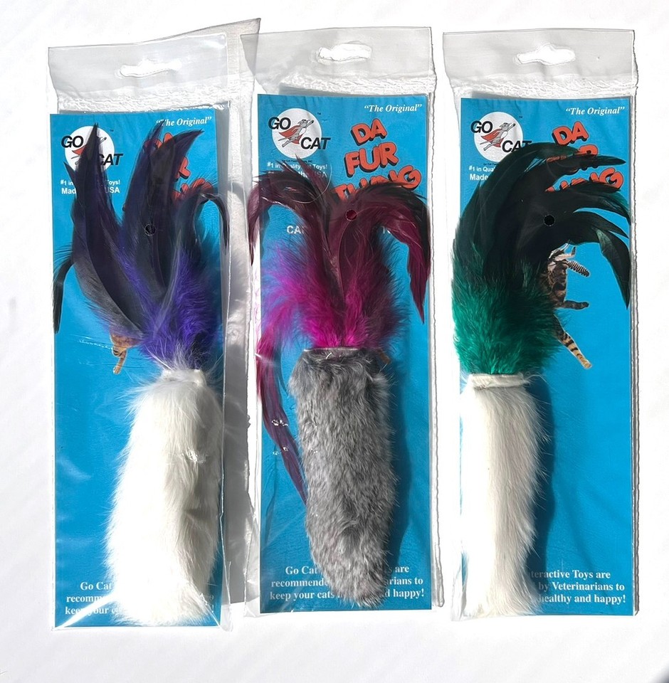 Go Cat Da Fur Thing Catnip Rabbit Fur Toy 1-12 Qty Authentic Kitten ...