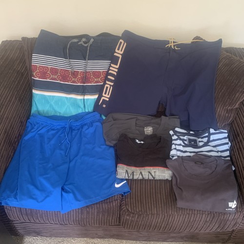Men’s Clothing Bundle Shorts Swim Shorts And T Shirts Used | eBay UK