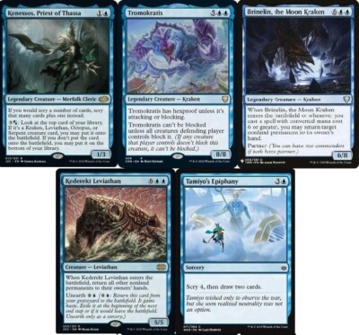 MTG Commander EDH Deck Kenessos, Priest of Thassa 100 Magic Cards ...