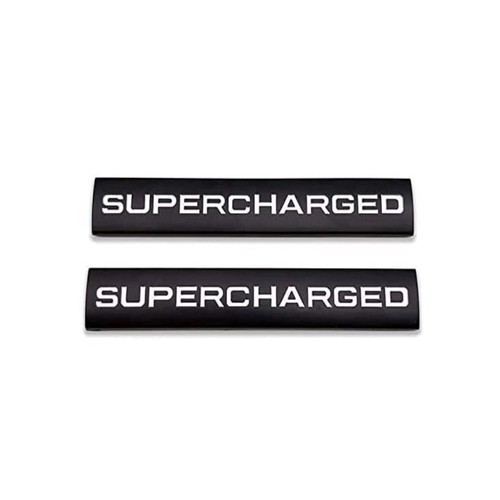 2pcs Supercharged Logo Auto Badge Rear Trunk Sticker | eBay