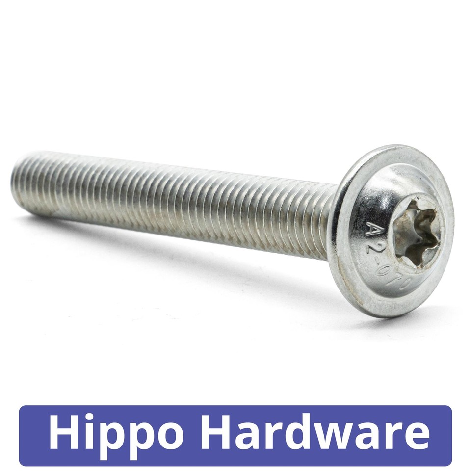 M3 M4 M5 M6 M8 M10 Torx Flanged Button Head Screws Six Lobe Bolts A2 ...