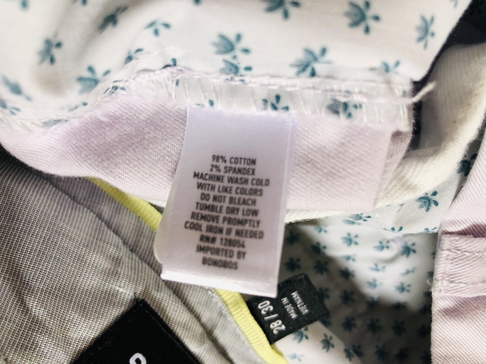 BONOBOS Pants Men Size 30 x 28 Soft Lavender Solid Skinny Leg Flat ...