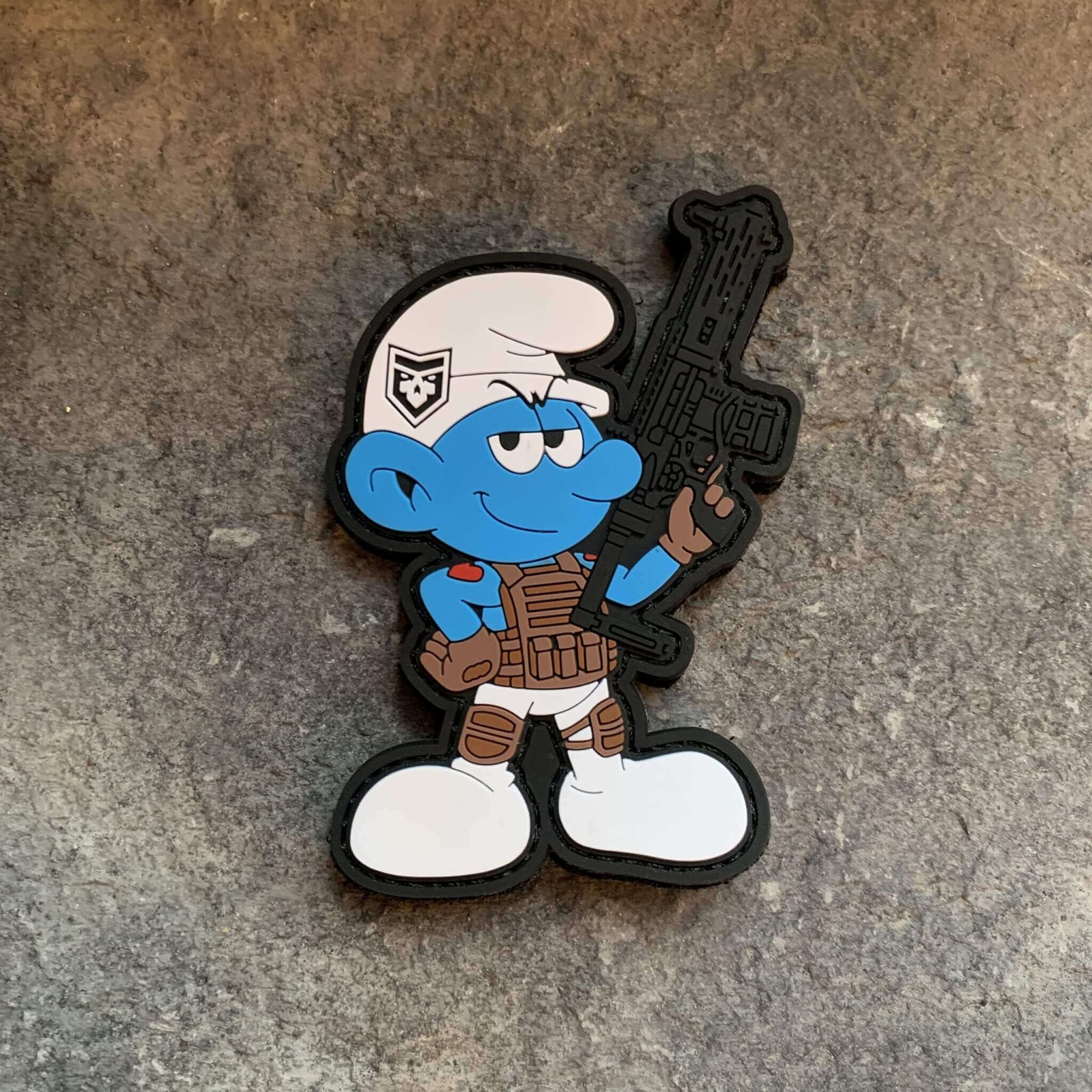 2A Smurfs: Hefty Smurf PVC Patch | eBay