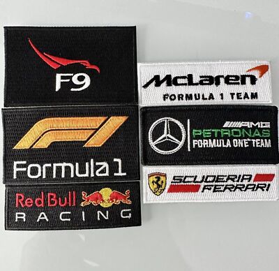 6 Pack Ultimate F1 Patch combo FORMULA ONE F1 RACING Iron-on PATCHES | eBay
