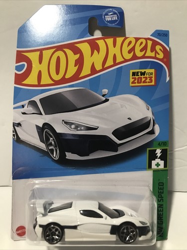 Hot Wheels Rimac Nevera White #70 - 2023 HW Green Speed 194735103157| eBay