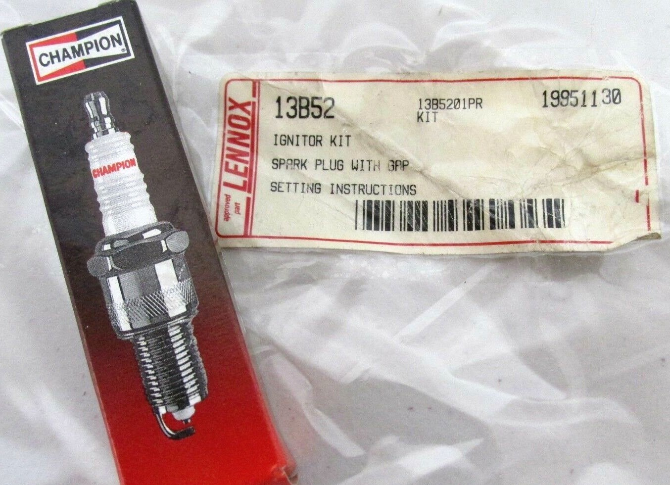 Lennox 13B52 - Ignitor Kit Spark Plug - 13B5201PR RL87YC Champion - Lot ...