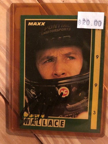 Rusty Wallace signed autograph 1993 Maxx NASCAR Racing Card Miller ...