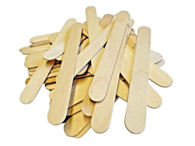 Large JUMBO Wooden LOLLY Pop Craft QUALITY Sticks 15CM Long KIDS Play ...