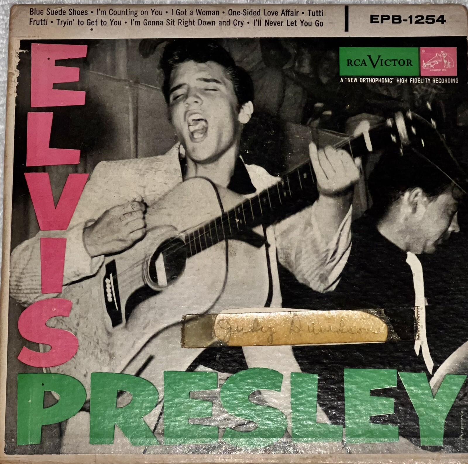 ELVIS PRESLEY 1st Album EPB-1254 Double 45 Record Set ALL ORIGINAL ...