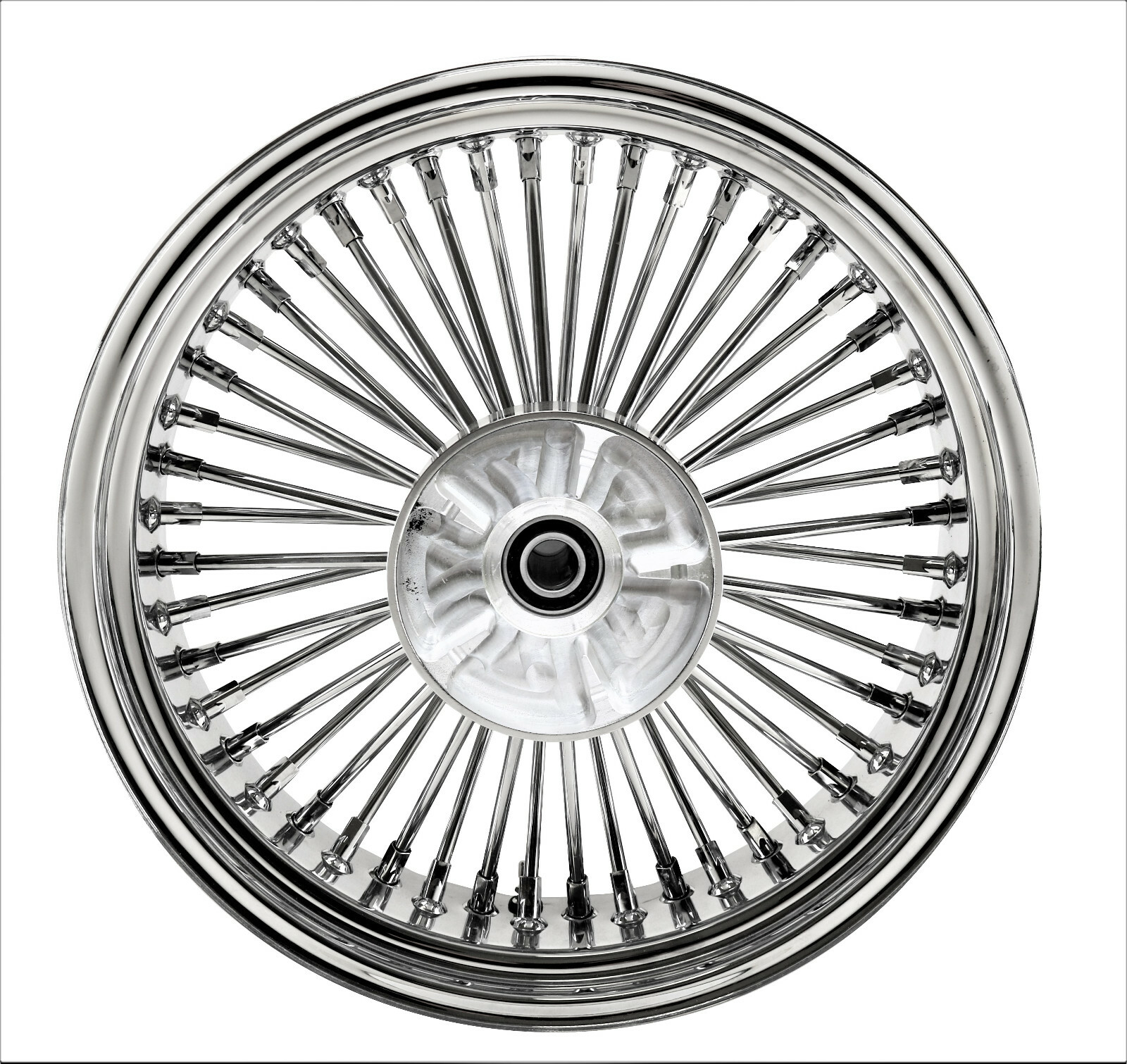 FAT SPOKE CHROME 18" REAR WHEEL ABS HARLEY ELECTRA GLIDE ROAD KING ...