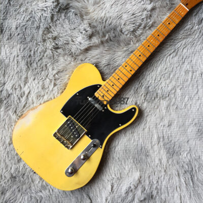 Custom Shop Nitro Yellow Color TL Electric Guitar SS Chrome Hardware ...