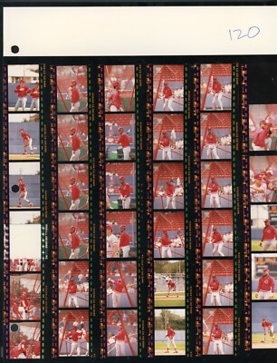 PFE1-327 CINCINNATI REDS ORIGINAL 35MM COLOR FILM STRIP NEGS & CONTACT ...
