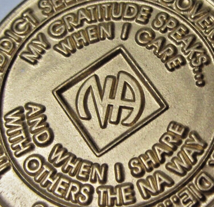 Narcotics Anonymous NA 59 Year Clean Bronze Medallion Recovery Coin ...