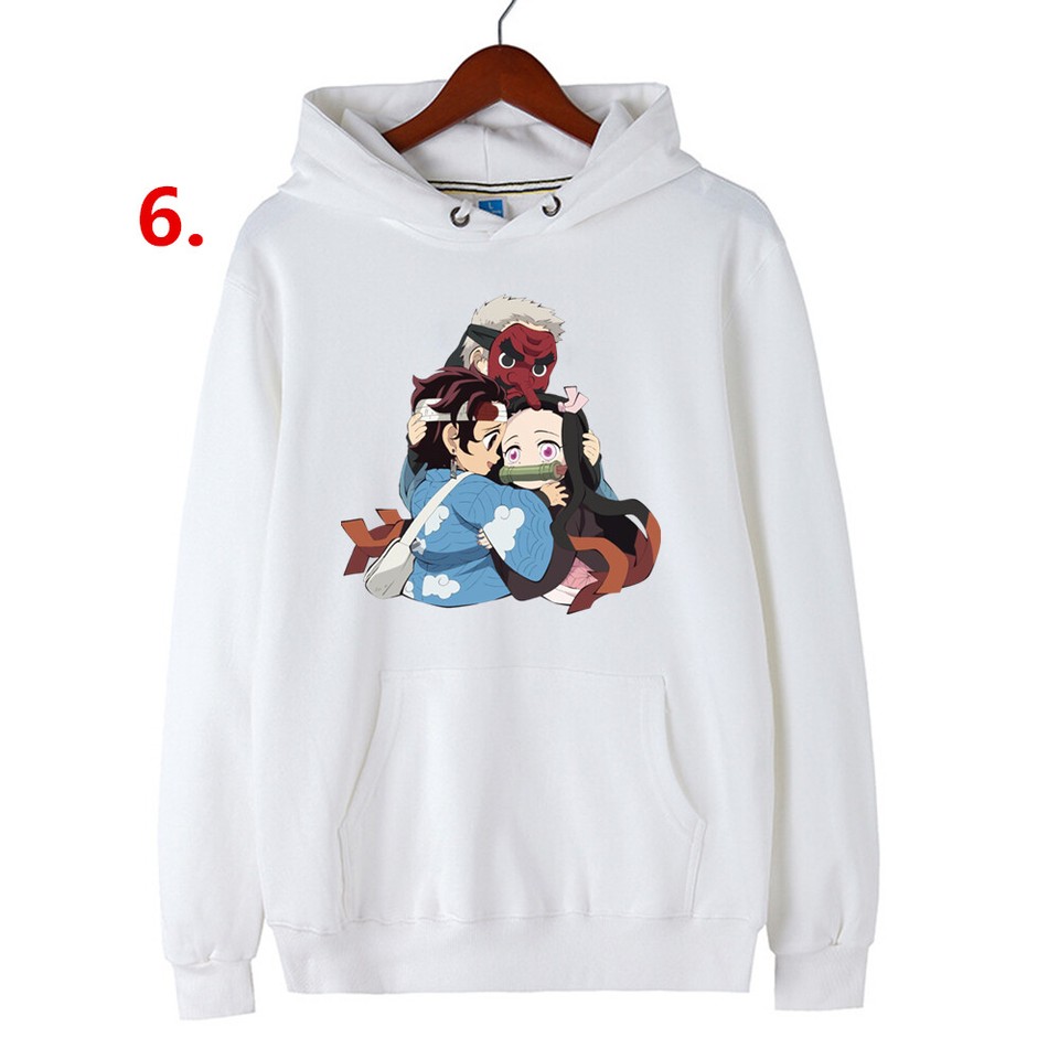 Mens Womens Kimetsu no Yaiba Demon Slayer Tanjirou Nezuko Hoodies Coat ...