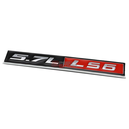 FOR 5.7 CHEVY/GM LS6 LS POLISHED METAL EMBLEM DECAL LOGO TRIM BADGE 3M ...