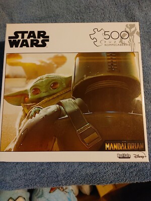 Buffalo Games Star Wars The Mandalorian Baby Yoda Jigsaw Puzzle 500 ...