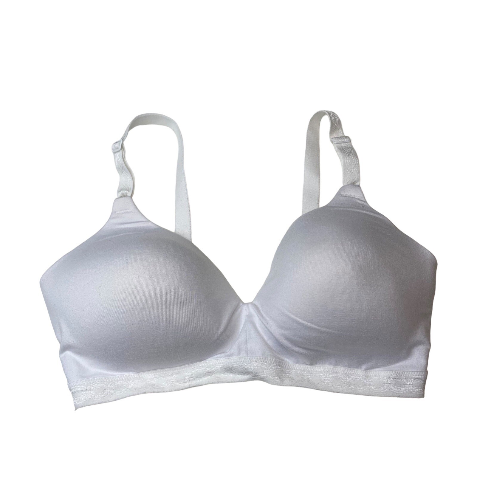 Warner's Cloud 9 Super Soft Wireless Lightly Lined Bra 01269 White Size ...
