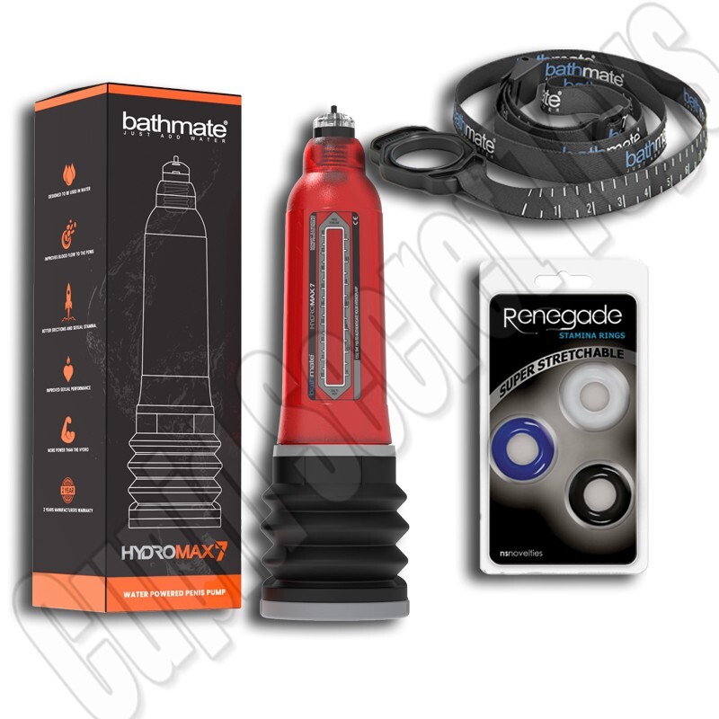 BATHMATE HYDROMAX 7 RED HYDROPUMP WATER PENIS ENLARGER