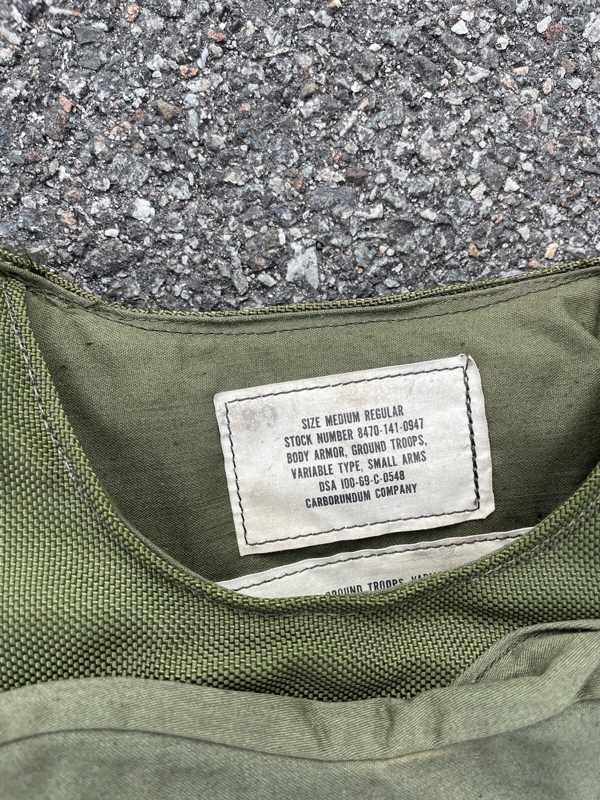 Vietnam ‘69 Chicken Plates Flak Vest Variable Body Armor | eBay