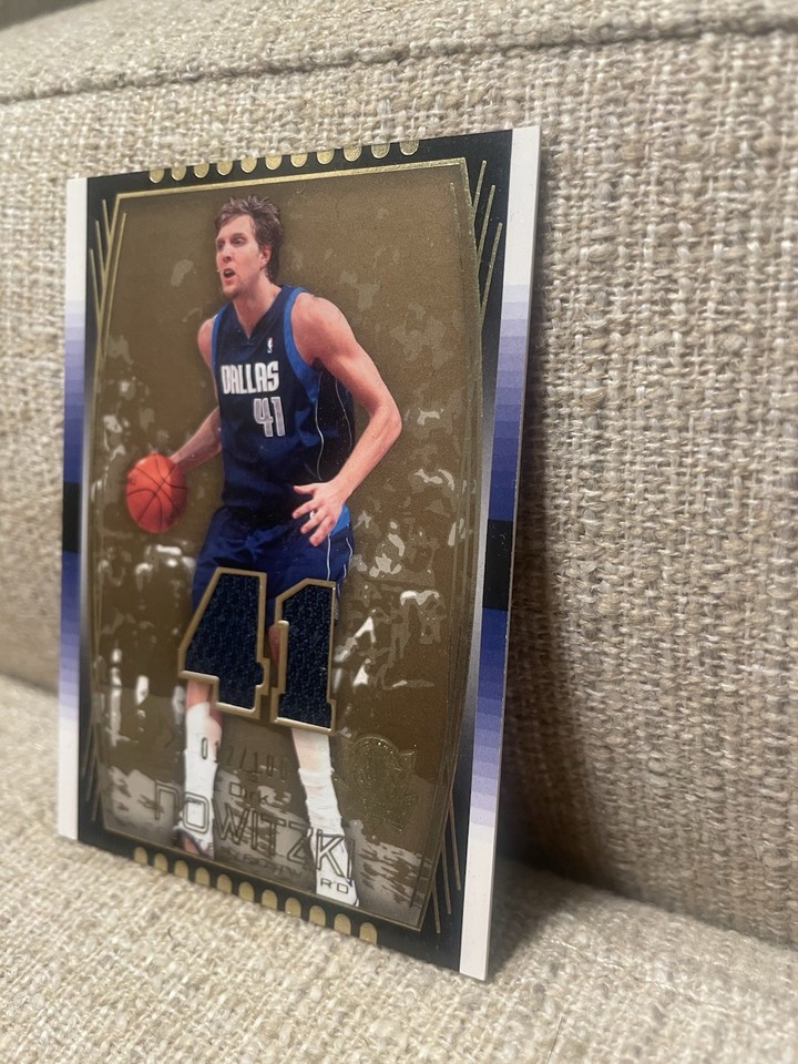 2004-2005 SP Game Used #65 Dirk Nowitzki Jersey Gold #12/100 Dallas ...