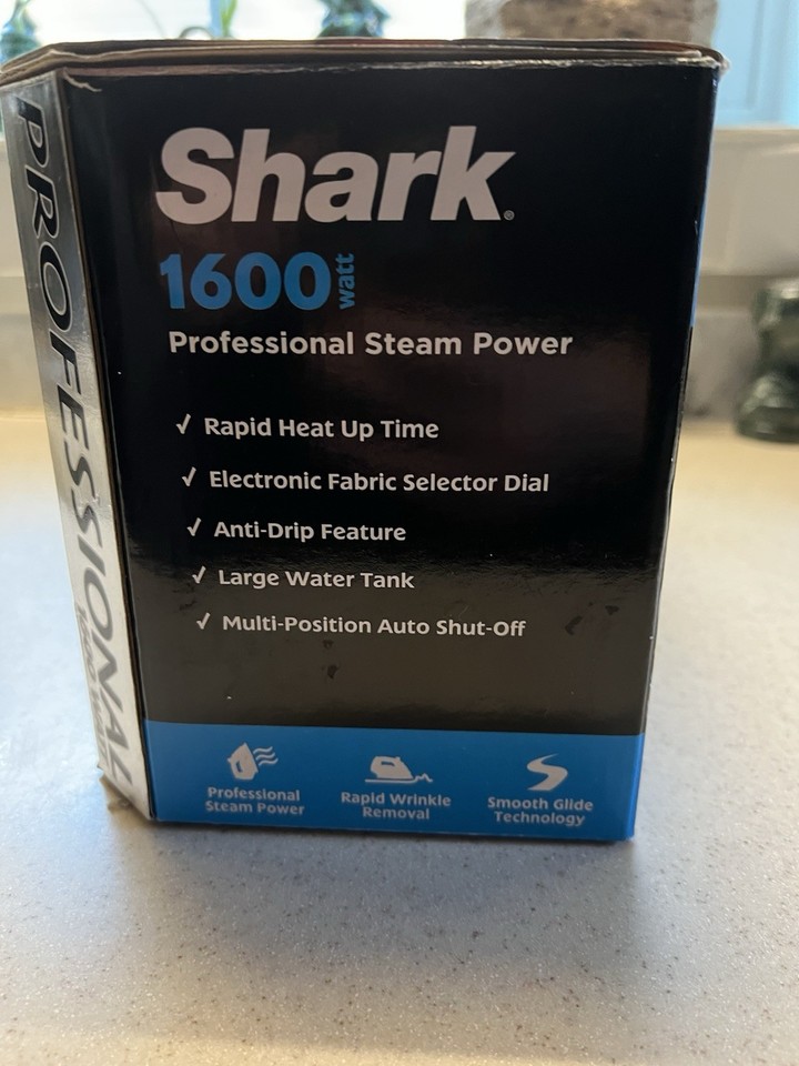 Shark GI405 Professional Steam Iron 1600W Blue | eBay