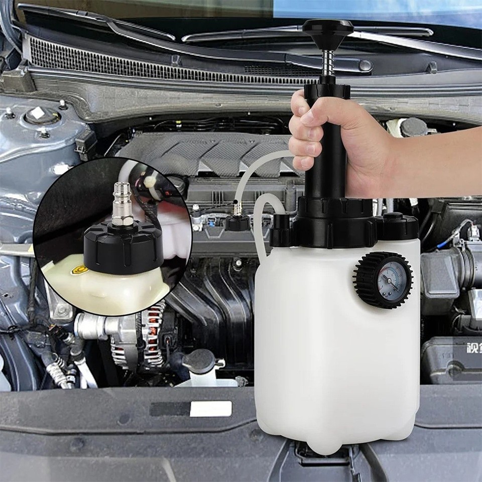 3L Car Brake Fluid Bottle Pressure Bleeding Changer Vacuum Pump Manual ...