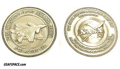 F-15 ACTIVE 837-NASA ARMSTRONG FLIGHT RESEARCH CENTER-FLOWN Metal-COIN ...