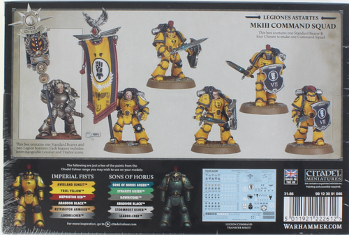 Horus Heresy Warhammer 30k Legions Astartes MKIII Command Squad | eBay