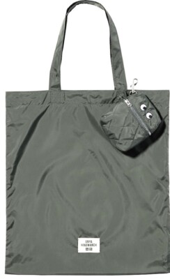 UNIQLO x ANYA HINDMARCH Packable Bag large Eco bag Pouch 56 OLIVE | eBay