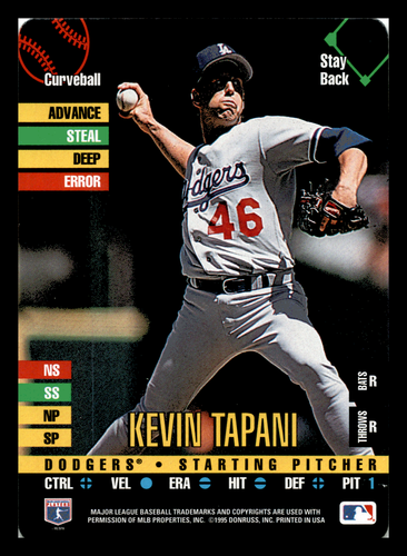 1995 Donruss Top of the Order Kevin Tapani Los Angeles Dodgers Mint | eBay