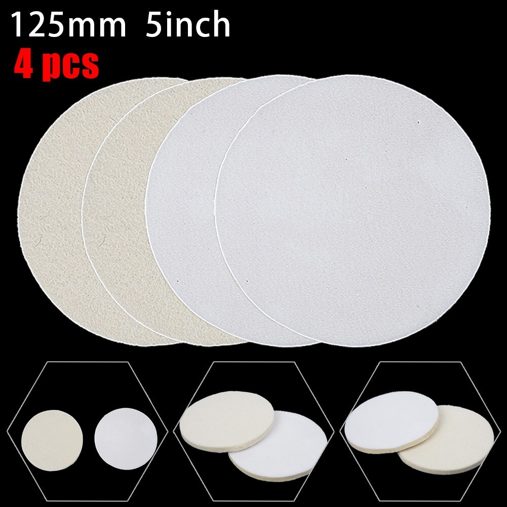 High Quality 125mm Wool Felt Polishing Pads for Automotive Scratch ...