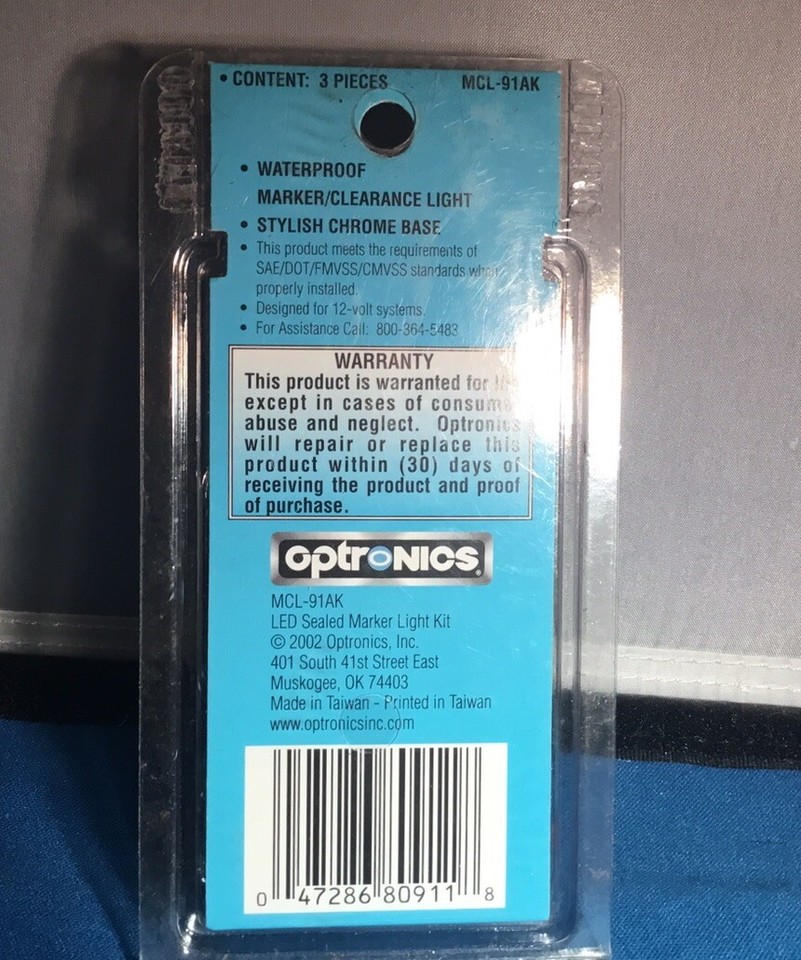 Optronics LED Sealed Marker Clearance Light MCL-91AK NOS | eBay