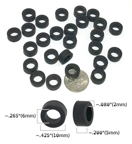 24 BTO HO Scale French Rubber FRONT TIRES fits Variety of Slot Cars AFX ...