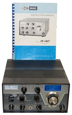 DRAKE R-4C HF SSB RECEIVER + AM FILTER + 5 SHORTWAVE BAND CRYSTALS ...