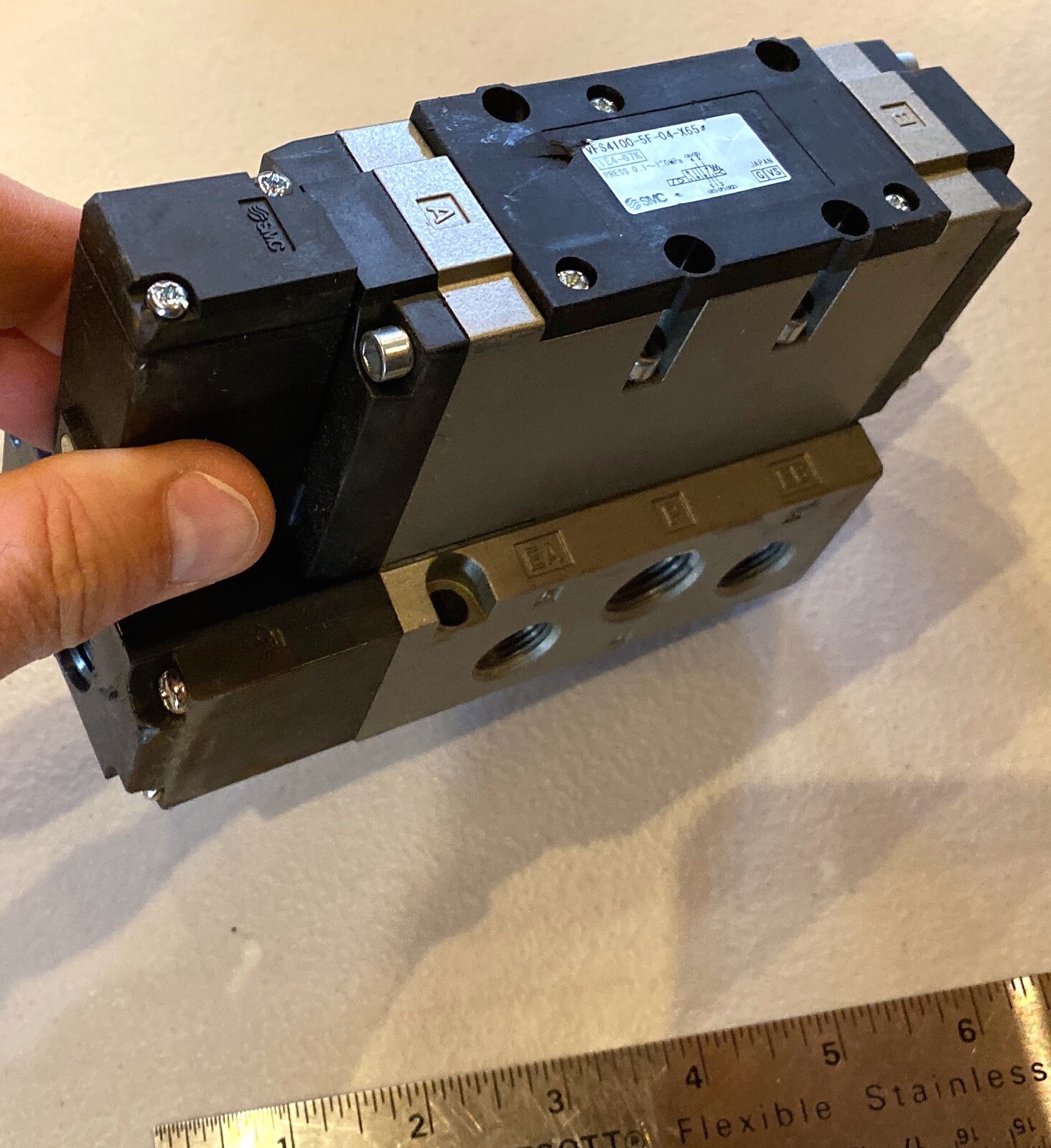 SMC Pneumatic Air VFS4100-5F-04-X65 Pilot Operated Solenoid Valve for ...