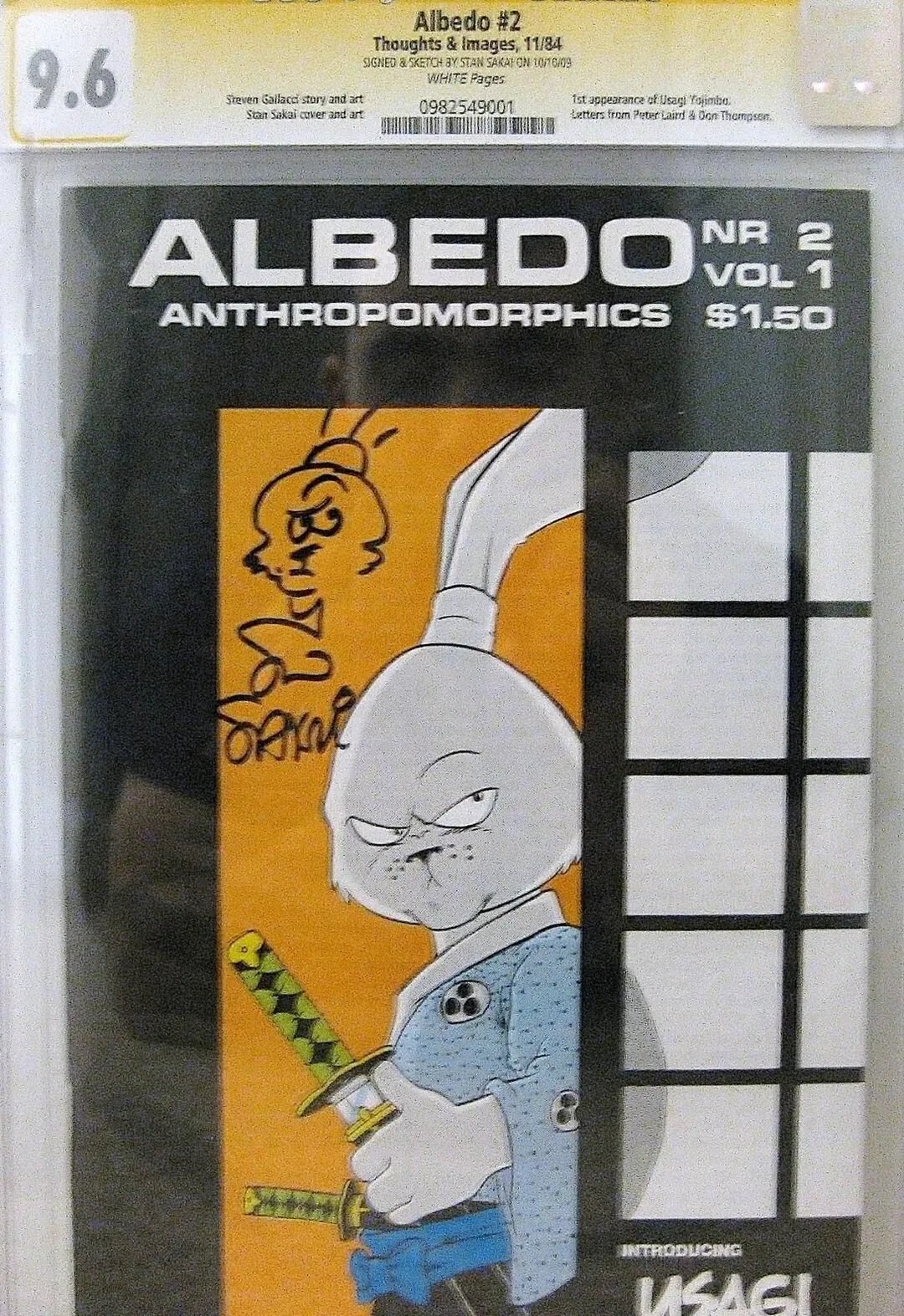Albedo #2 - Thoughts Images 1984 CGC 9.6 1st app of Usagi Yojimbo ...