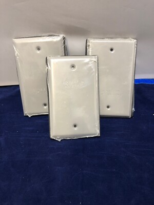 LOT OF 3 Bell Single Gang Blank Weatherproof Outdoor Box Cover -536016 ...