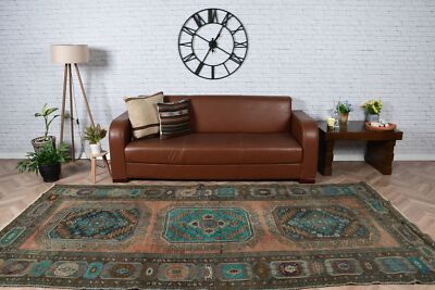 Old Rug, Wool Rug, 4.9x10.1 ft Large Rug, Turkish Rug, Vintage Rug ...