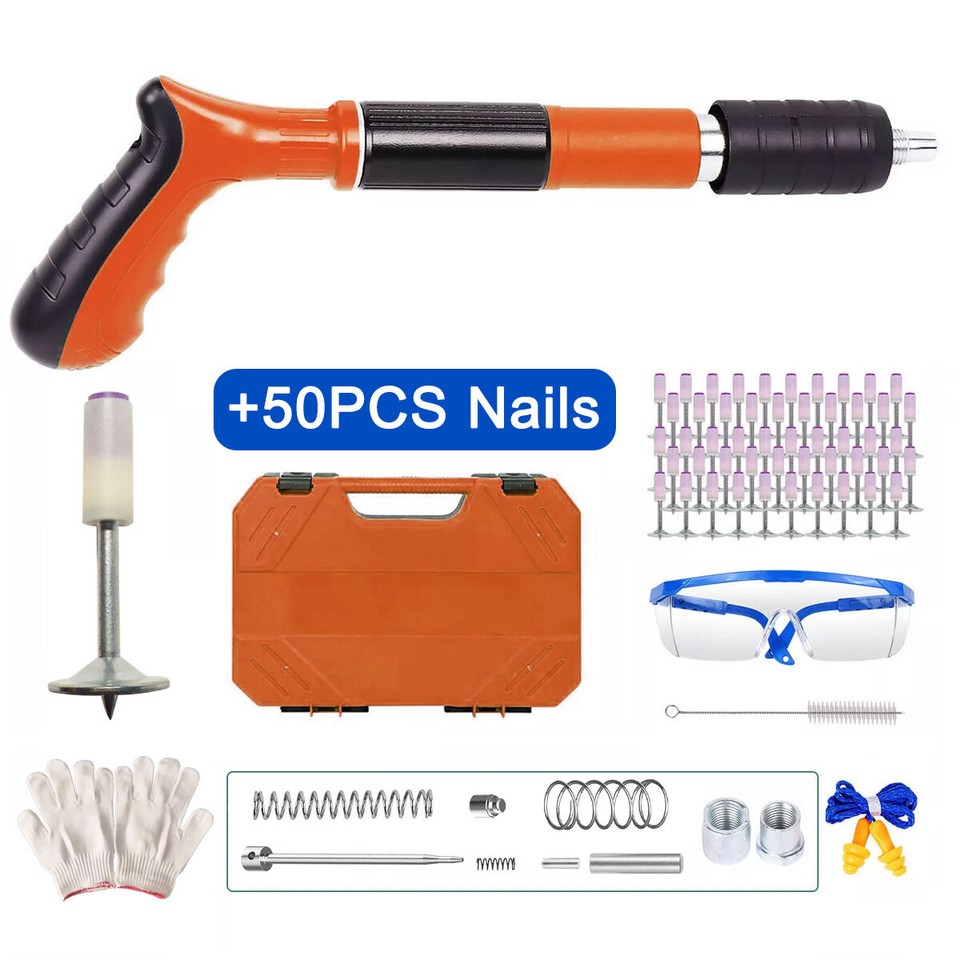 Portable Handheld Manual Mini Steel Nail Gun 5 Speed Adjustable with ...