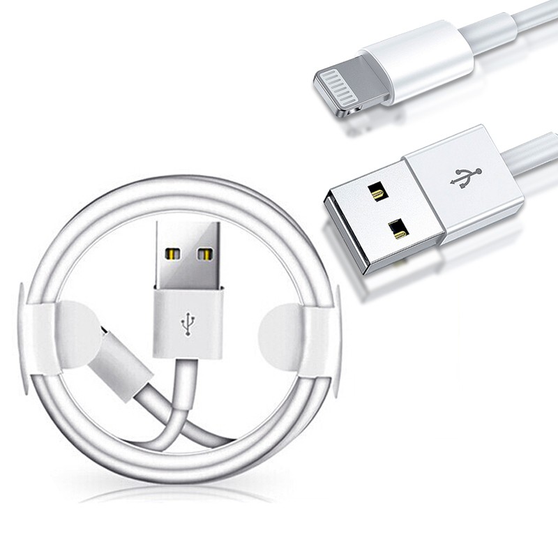 USB iPhone Charger Cable Apple iPad USB Lead 5 6 7 8 X XS XR 11 12 Pro ...
