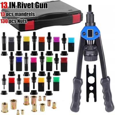 13'' Rivet Gun Kit Rivnut Thread Setting Tool Nut Setter NutSert Metric ...