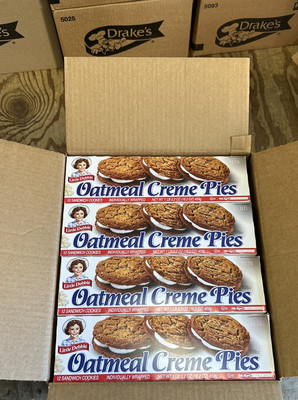 LITTLE DEBBIE OATMEAL CRÈME PIES- FACTORY SEALED CASE FRESHEST DATES 16 ...