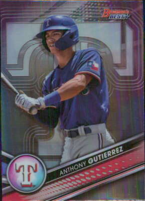 2022 Bowman's Best Top Prospects #TP-22 Anthony Gutierrez Texas Rangers ...