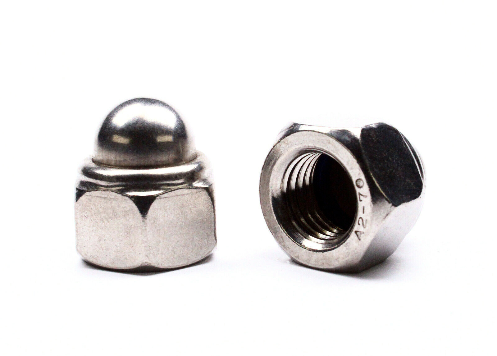 VA Hutmuttern selbstsichernd Edelstahl A2 DIN 986 M4 bis M16 V2A ...