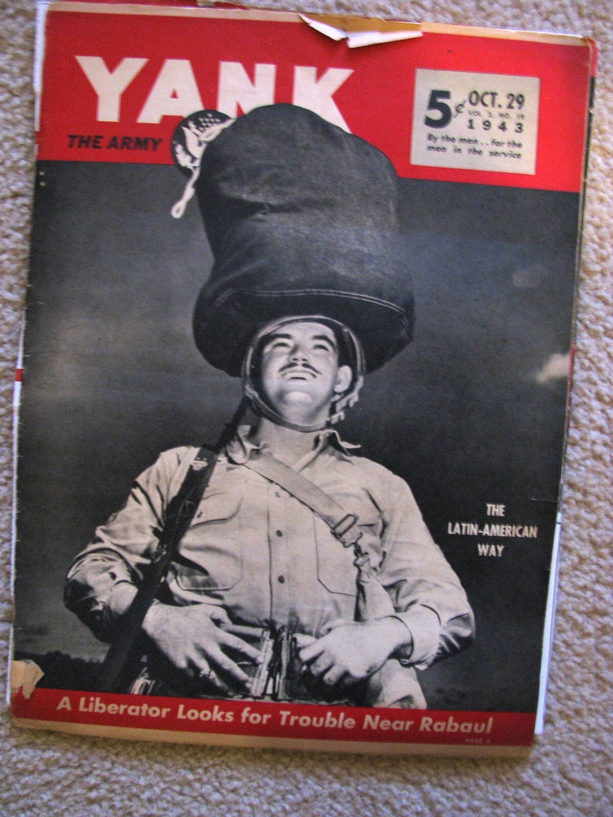 Yank Magazine Lot of 2 - 1943 & 1945 - VINTAGE WWII Army Military - IKE ...