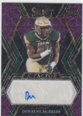 2023 DeWayne McBride Select Draft ROOKIE PURPLE HOLO AUTO /89 - DMC UAB ...