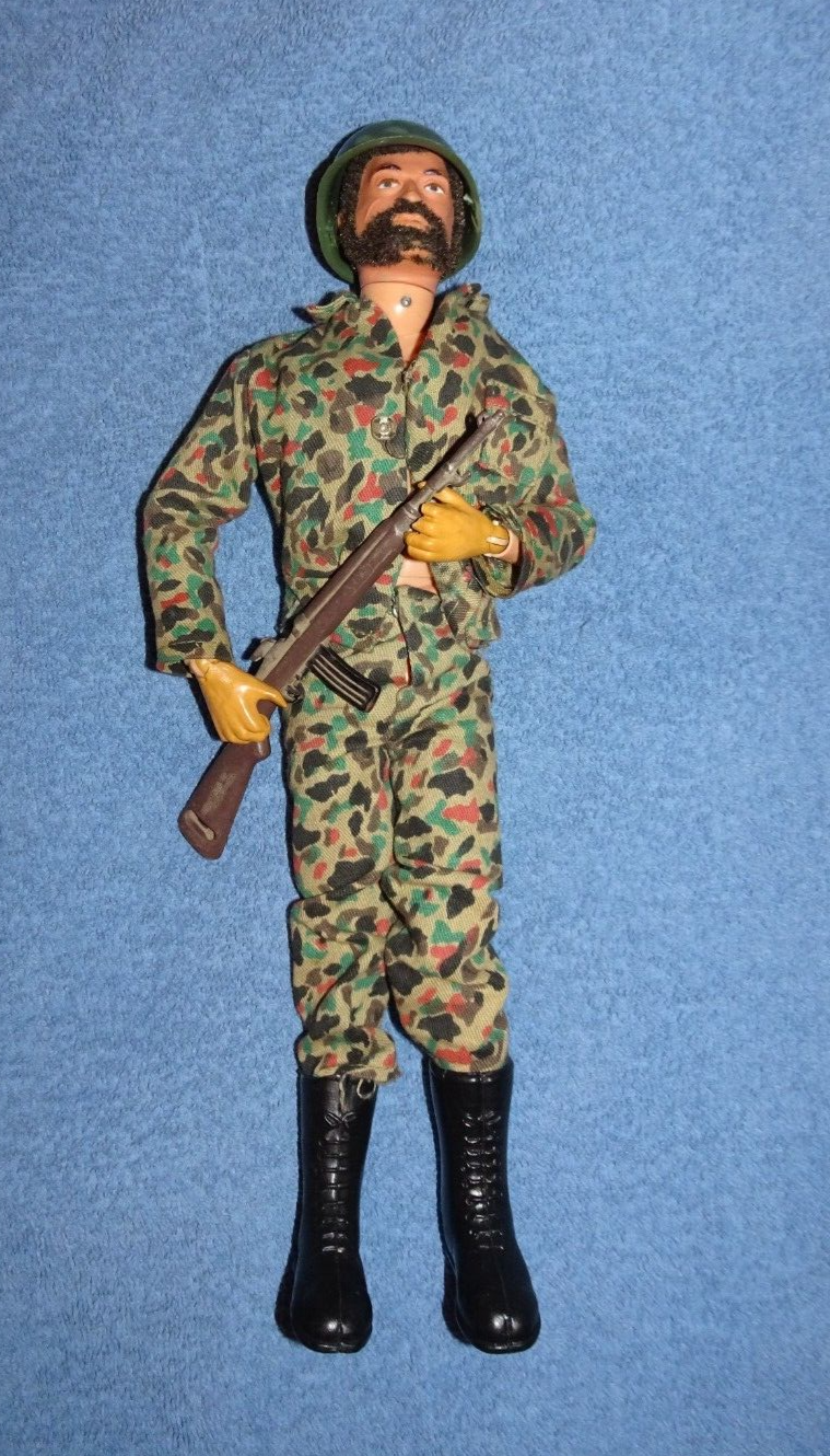 Vintage Old Hasbro GI Joe Adventure Team Fuzzy Brown Hair beard Kung Fu ...