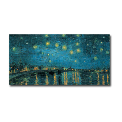 Starlight Over the Rhone (Det.) by Van Gogh Canvas Giclee Artwork (8 in ...