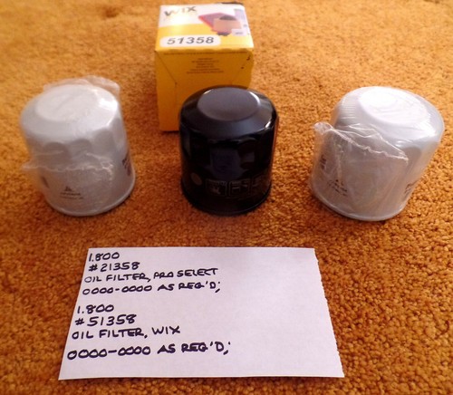 NAPA ProSelect 21358 (2) & Wix 51358 (1) Oil Filter - 3 total units | eBay