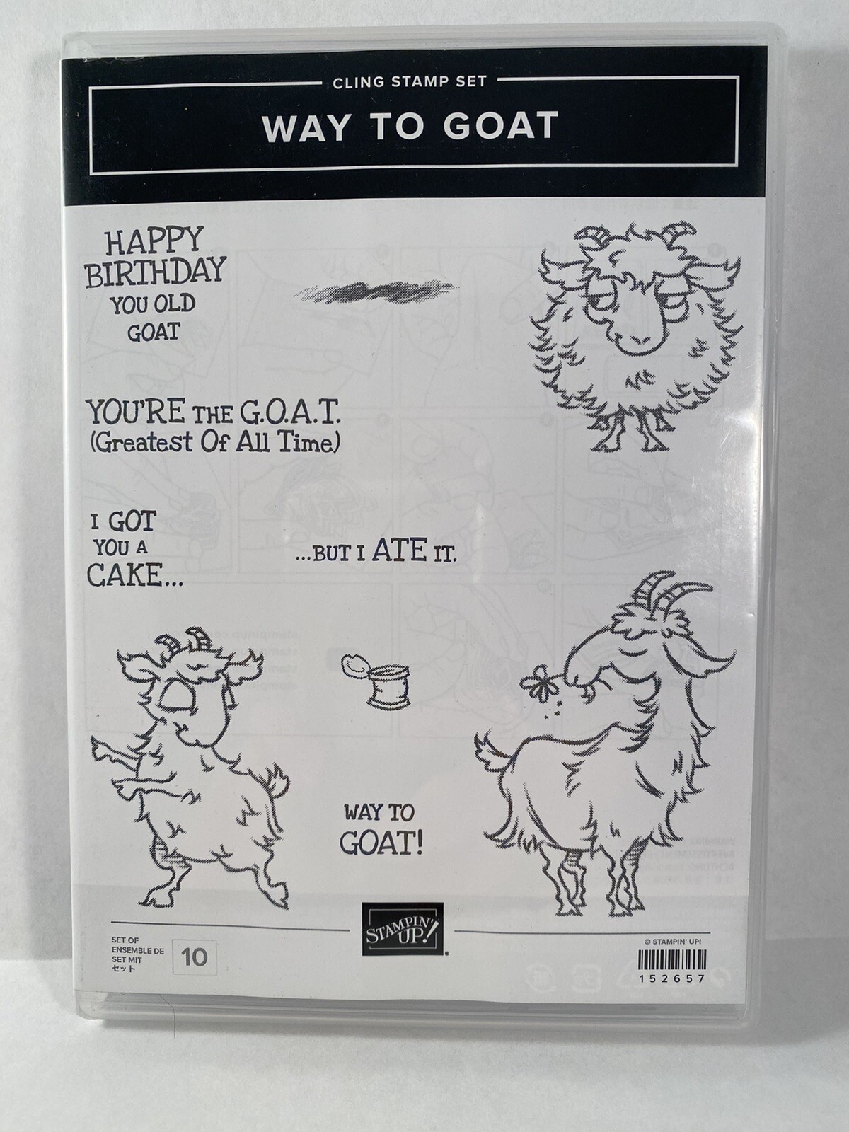 WAY TO GOAT Stamp Set Stampin Up Greatest Of All Time Birthday A22 | eBay